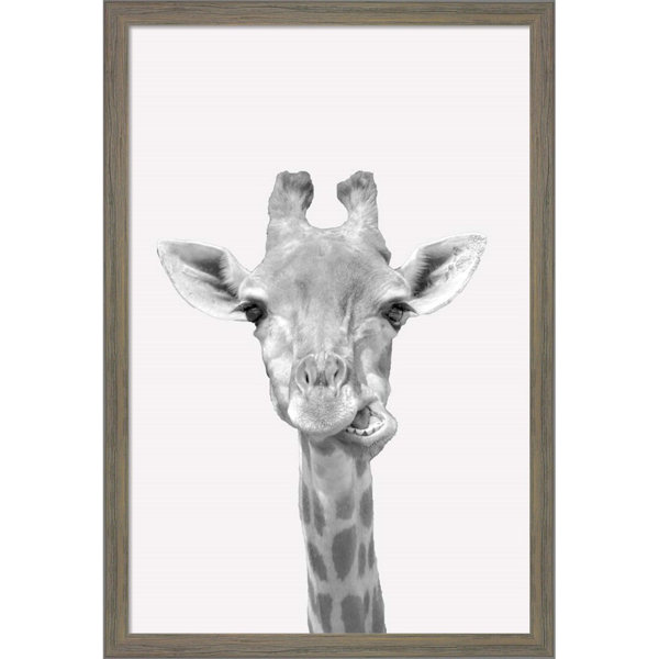 Latitude Run® Quirky Giraffes 2 by - Picture Frame Graphic Art | Wayfair